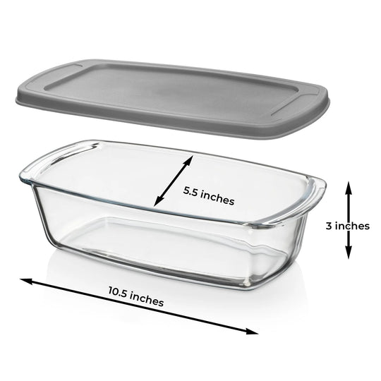 Glass Loaf Pan with Lid - Order Now and Get up to 50% Off – Razab